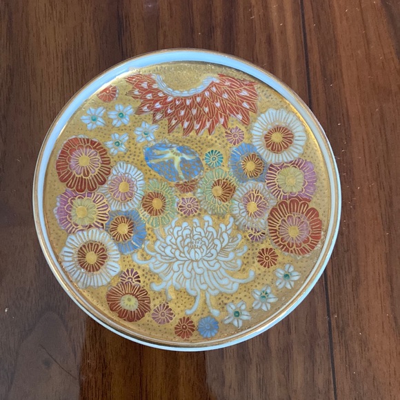 Kitchen | Vintage Japanese Hand Painted Satsuma Dish Thousand Flowers ...